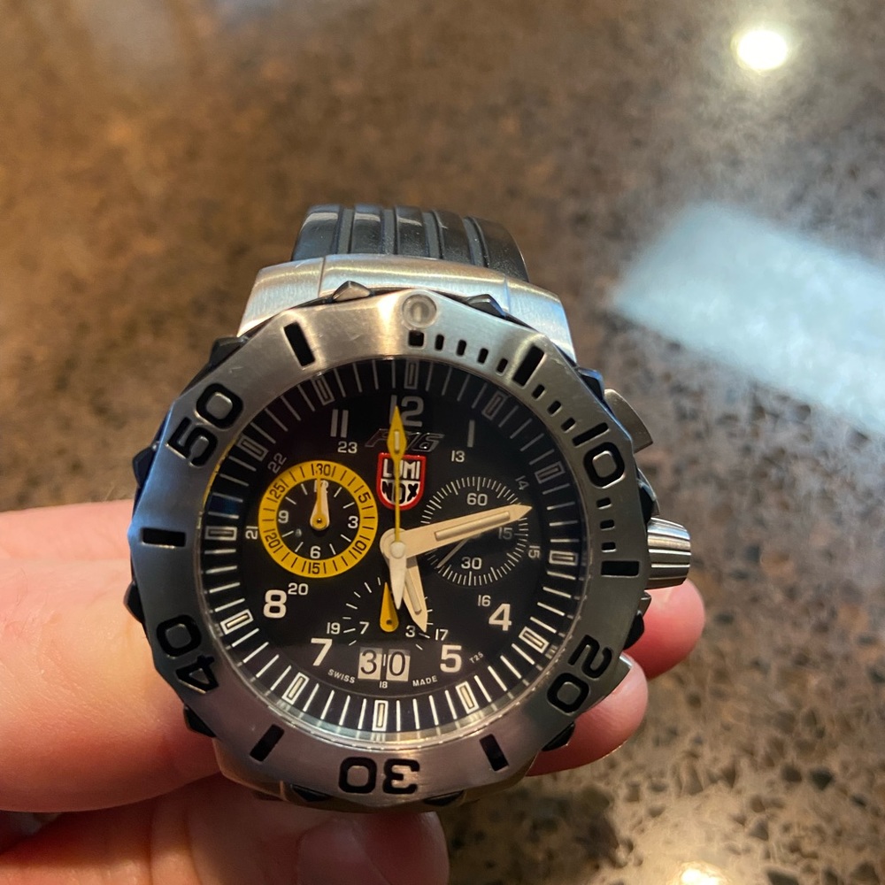 Rare Luminox 9120 Series F-16 Fighting Falcon Wristwa… - Gem